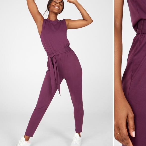Fabletics | Pants & Jumpsuits | Fabletics Purple Jumpsuit | Poshmark